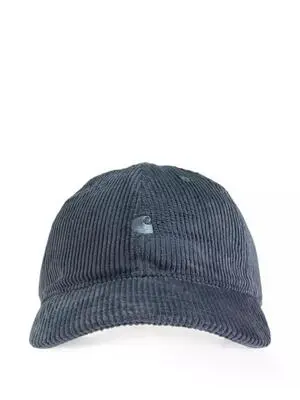 Carhartt Work In Progress Logo-embroidered Corduroy Cap - Blue
