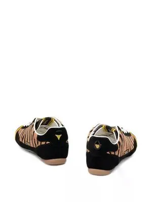Fendi Tiger Print Panelled Sneakers