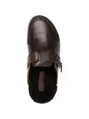 BUTTERO® Glamping Woven Leather Mules
