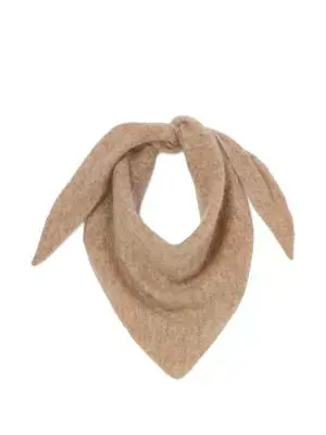 Claudie Pierlot Triangular Knitted Scarf - Neutrals