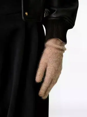 Claudie Pierlot Ribbed-knit Gloves