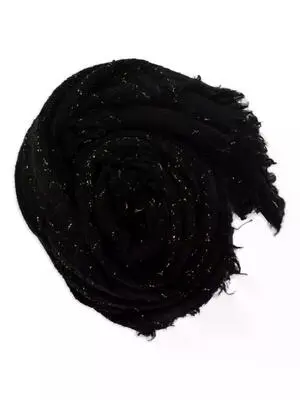 Faliero Sarti New Diletta Frayed Check Scarf