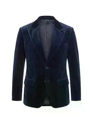 LARDINI Velvet Peak-lapel Blazer