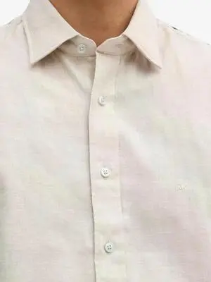 Michael Kors Cotton And Linen Slim-fit Shirt