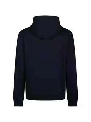 AMI Paris Zipped Cotton Hoodie With De Coeur