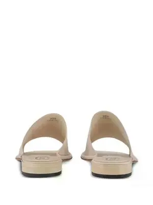 TOD'S Leather Flat Sandals