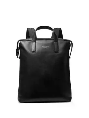 Michael Kors Nicholas Convertible Leather Backpack - Black