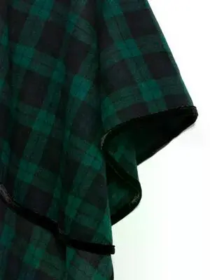FORTE_FORTE Tartan Velvet-trim Scarf
