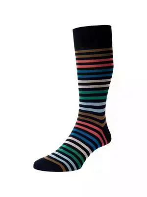 Pantherella Kilburn Striped Socks - Blue