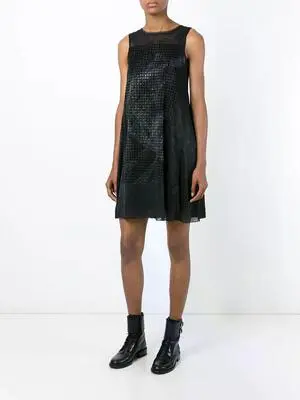 High Sleeveless Shift Dress