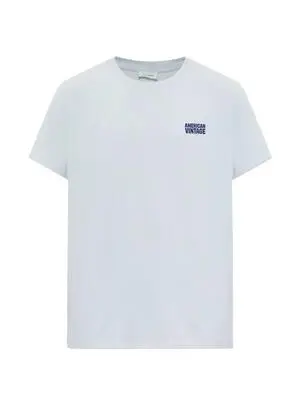 American Vintage Ykobow Logo-print T-shirt - Blue