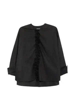 SUSANNE BOMMER Long-sleeve Ruffled Shirt - Black