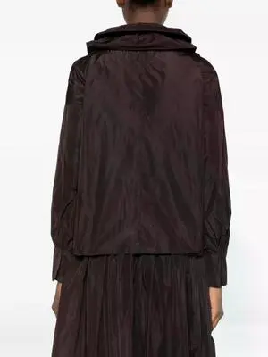 SUSANNE BOMMER Ruffled Collar Shirt - Brown
