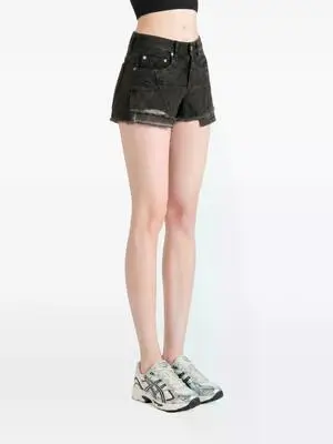 Rick Owens Distressed Denim Shorts