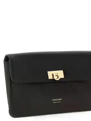 FERRAGAMO Flat Gancini Minibag
