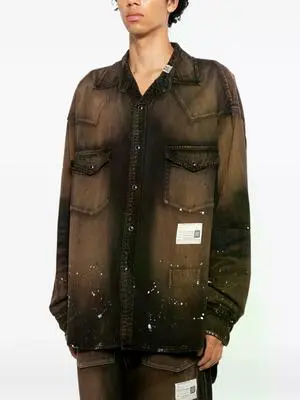 Mihara Yasuhiro Flatted Collar Denim Shirt
