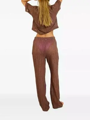 BANANA MOON Beachsoul Textured Straight-leg Trousers
