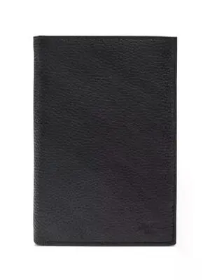 LANCEL Leon Grained Leather Wallet - Black