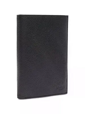 LANCEL Leon Grained Leather Wallet - Black