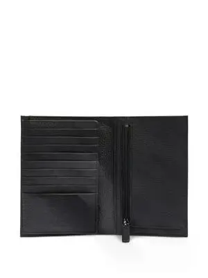 LANCEL Leon Grained Leather Wallet - Black