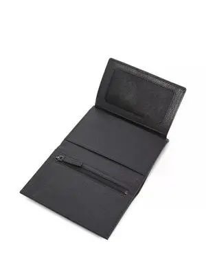 LANCEL Leon Grained Leather Wallet - Black