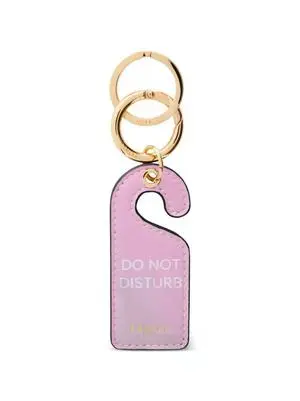 LANCEL Room Mood Leather Keyring - Pink