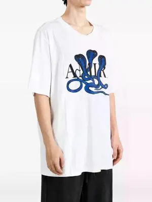 Amiri Cobra-print Logo-print T-shirt