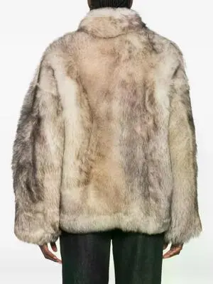 SALVATORE SANTORO Zip-up Faux-fur Coat