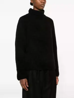 SUSANNE BOMMER Ribbed-knit Turtleneck Sweater - Black
