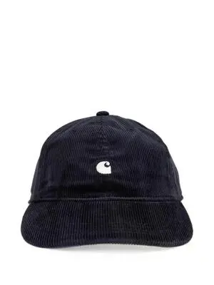 Carhartt Work In Progress Harlem Logo-embroidered Corduroy Cap - Blue