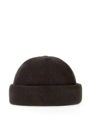 Giorgio Armani Adjustable-strap Beanie Hat - Brown