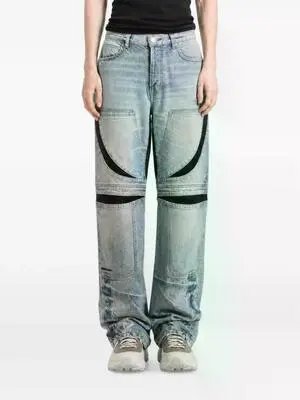 Amiri Panelled Distressed Jeans