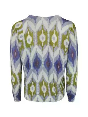 IN BED WITH YOU Abstract-print V-neck Sweater