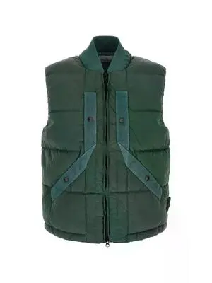 Stone Island Nylon Metal Padded Gilet - Green