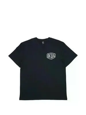 Deus Ex Machina Milano Adress Graphic-print Logo-patch T-shirt - Black