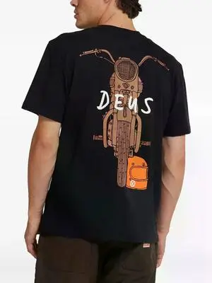 Deus Ex Machina Milano Adress Graphic-print Logo-patch T-shirt