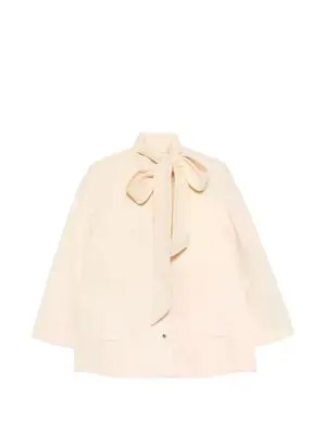 Zimmermann Valiant Pussy-bow Single-breasted Coat - Neutrals