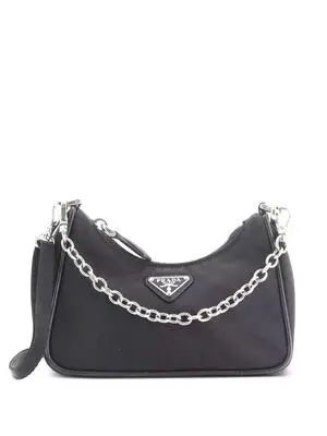 Prada Re-edition Mini Hobo Bag - Black