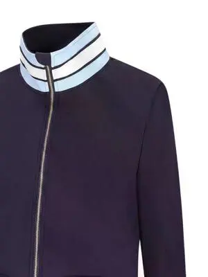 HOUSE OF GRAVITY Stripe-trim Zip-fastening Sweatshirt