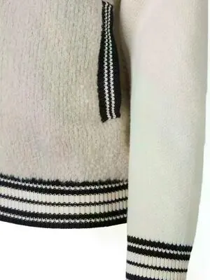Off-White Logo-embroidered Striped-trim Jacket