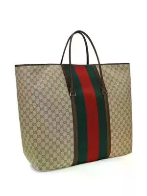 Gucci Medium Gg Duffle Bag With Web