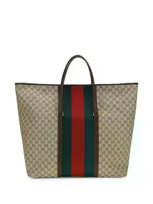 Gucci Medium Gg Duffle Bag With Web