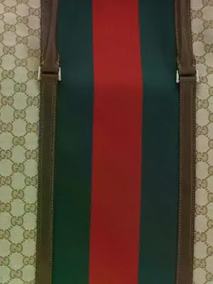 Gucci Medium Gg Duffle Bag With Web