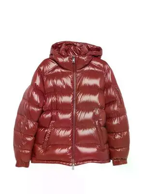 Herno Hooded Quilted Jacket - Red