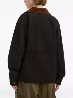 FINGERCROXX Corduroy-collar Logo-print Jacket
