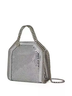 Stella McCartney Falabella Chainmail Tiny Tote Bag - Silver