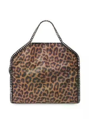 Stella McCartney Falabella Leopard Fold-over Tote Bag