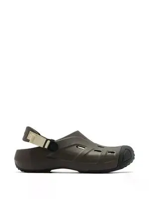 CROCS Perforated Slingback Sandals - Brown
