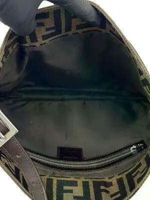 Fendi 1990-2010 Zucca Canvas Shoulder Bag