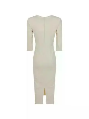 Chiara Boni La Petite Robe Beaded Ruched Midi Dress
